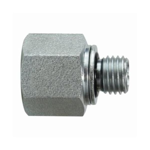 Midland Metal Hydraulic Adapter, 38 x M18x15 Nominal, FNPT x Metric Threaded, Steel 7045618 | Zoro